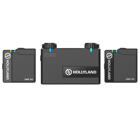 Hollyland Lark 150 Black Clip On Wireless Dual Microphone System