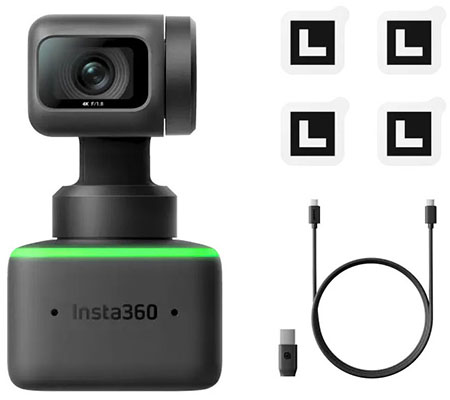 Insta360 Link UHD 4K AI-Powered PTZ Webcam Portable