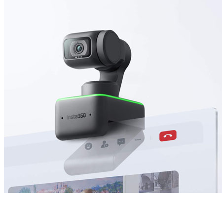 Insta360 Link UHD 4K AI-Powered PTZ Webcam Portable
