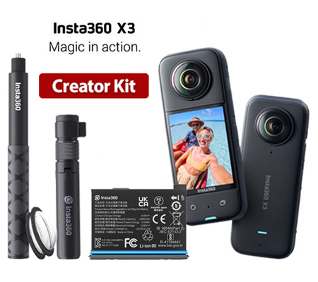 Insta360 One X3 360° Camera Creator Kit