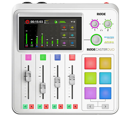 Rode RODECaster Duo Integrated Audio Production Studio White