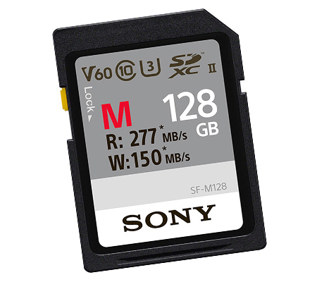 Sony SF-M128 SDXC UHS-II U3 128GB (277MB/s Read and 150MB/s Write)