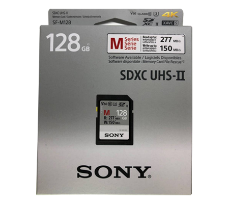 Sony SF-M128 SDXC UHS-II U3 128GB (277MB/s Read and 150MB/s Write)